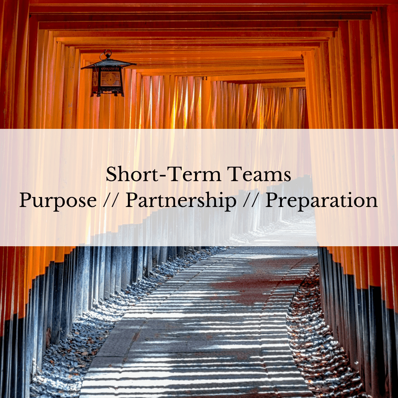 Short-Term Teams: Purpose – Partnership – Preparation – joncoombs.com
